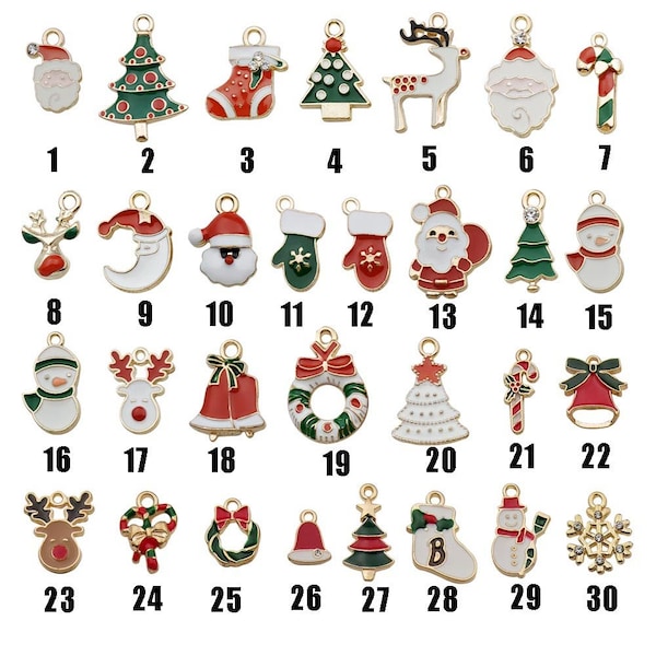 Christmas Charms - Etsy