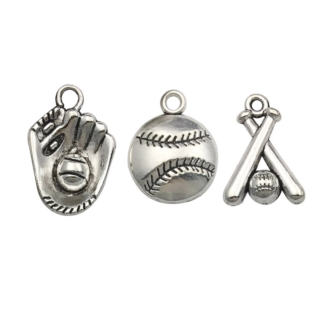 10/20/30PCS Baseball Charms Sports Baseball Charms Pendant for Jewelry ...