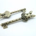10pcs 16x51mm Antique Bronze Alice Rabbit Bunny Key Charm Pendant C8333 ...