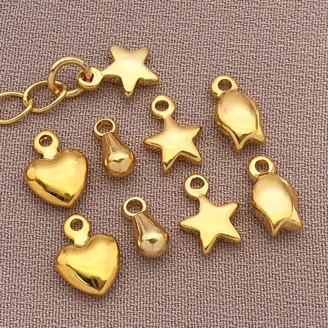 20/30/40pcs Real 18K Gold Plated Brass Dangle End Beads Terminator ...