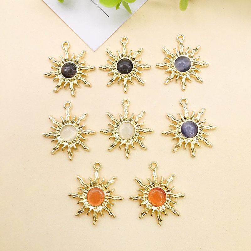 Sun Charm - Etsy