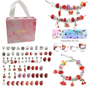 1 Set Charm Bracelet Making Kit DIY Charm Bracelet Making Kit, Jewelry ...