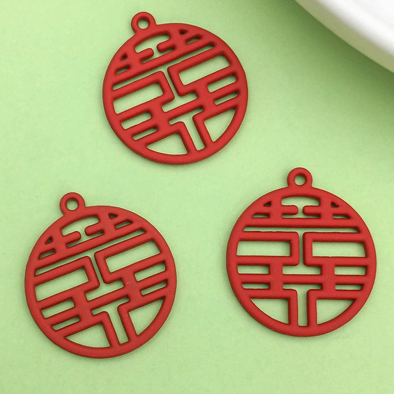 5/10/15PCS Enamel Chinese New Year Charms New Year Style Charms Lunar ...
