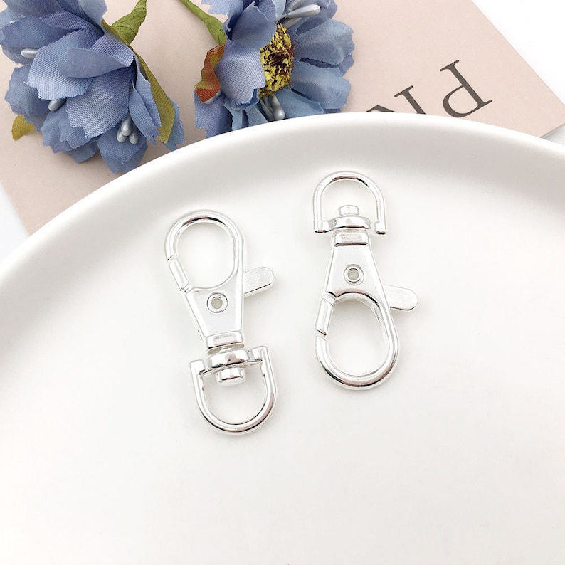 10PCS Swivel Clips Keychain Clasps Zinc Alloy Lobster Clasps Claw ...