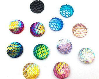 Fish Scale Charms - Etsy