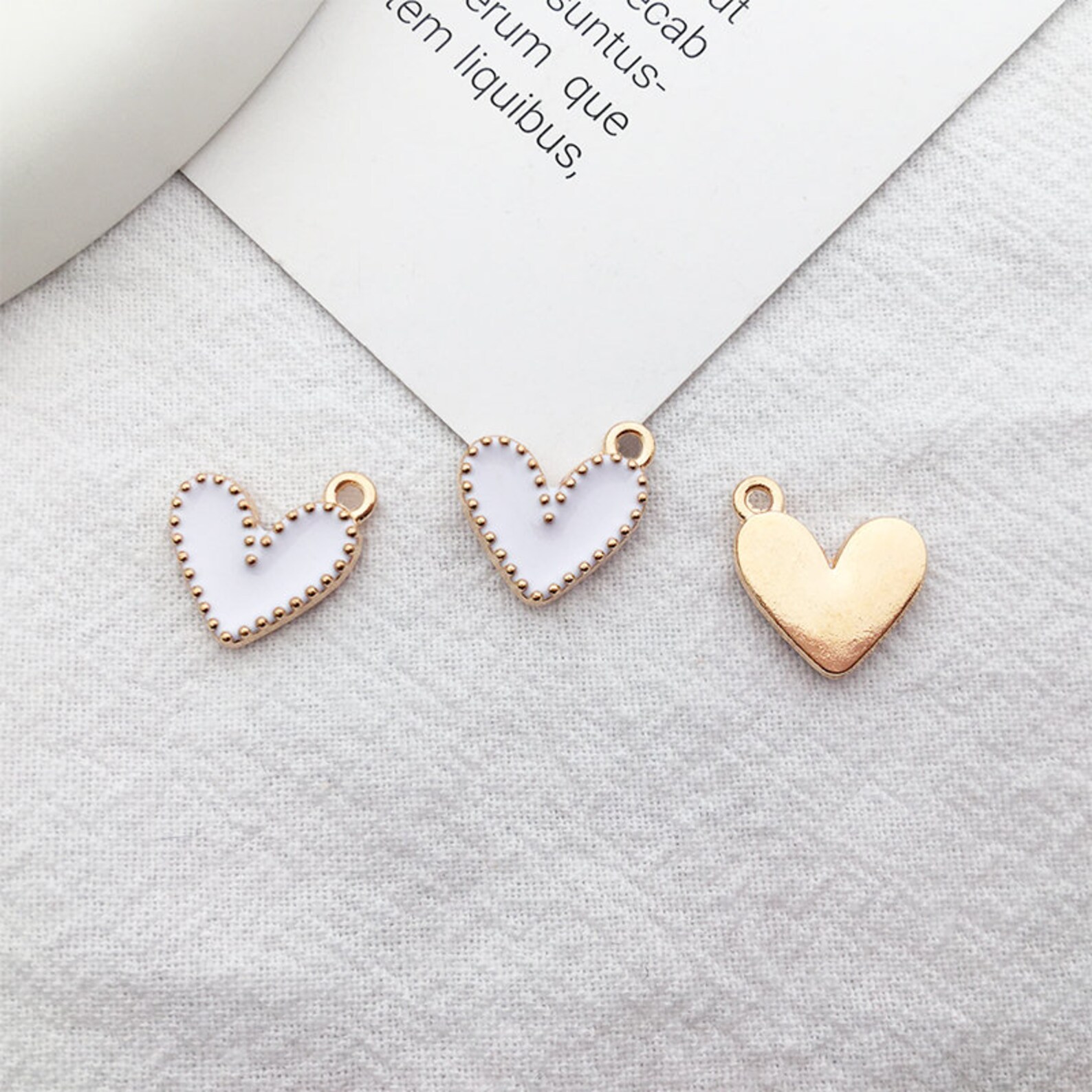 20pcs Mix Colors Enamel Mini Heart Charm,cute Love Earring Pendant ...