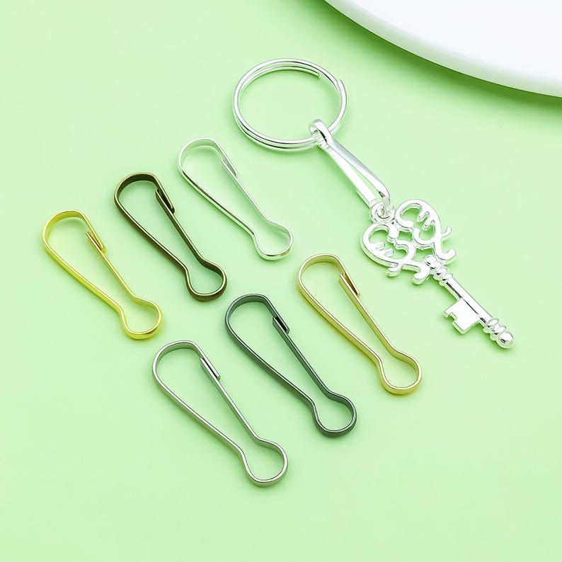 200pcs Lanyard Snap Hooks Spring Hooks Purse Clip for Lanyard Clasp ...