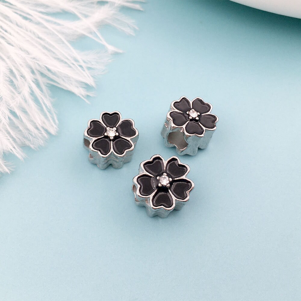 8PCS Enamel Flower Beads European Jewelry Beads Wholesale - Etsy