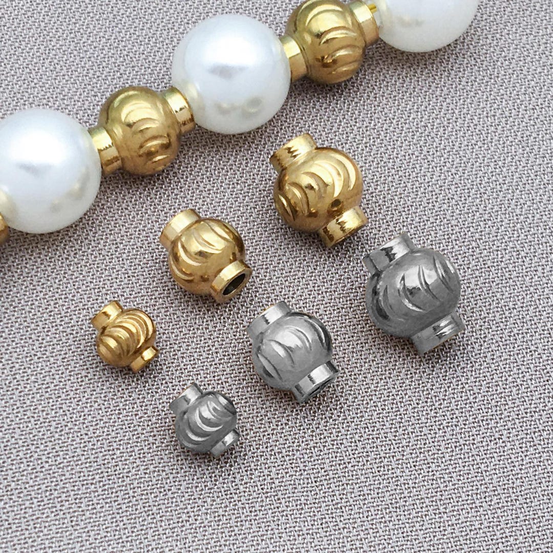 10/15/20pcs Stainless Steel Lantern Shape Spacer Beads for Jewelry ...
