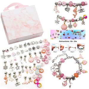 1 Set Charm Bracelet Making Kit DIY Charm Bracelet Making Kit, Jewelry ...