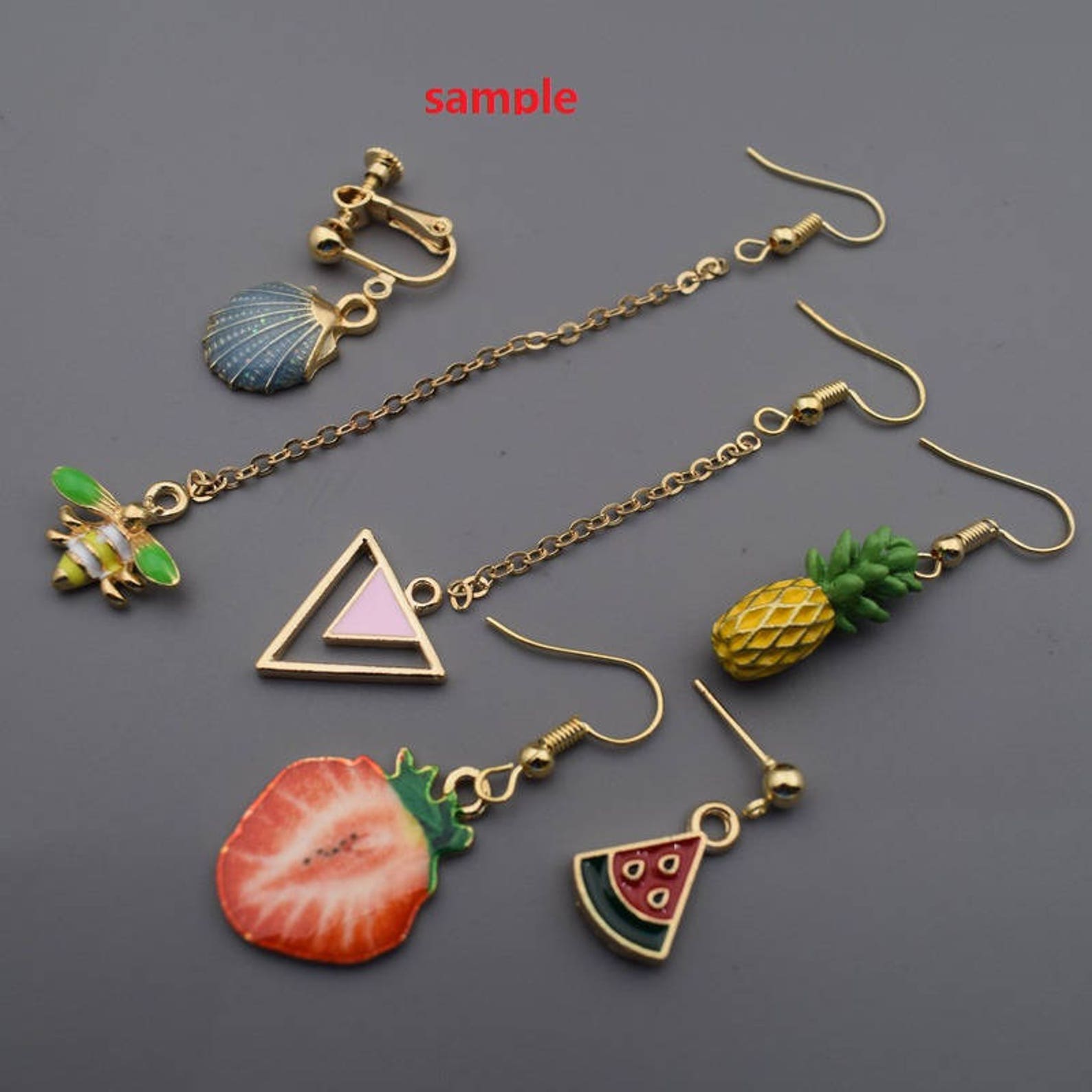 Shell Charms-10pcs Enamel Shell Charm Seashells Charm | Etsy