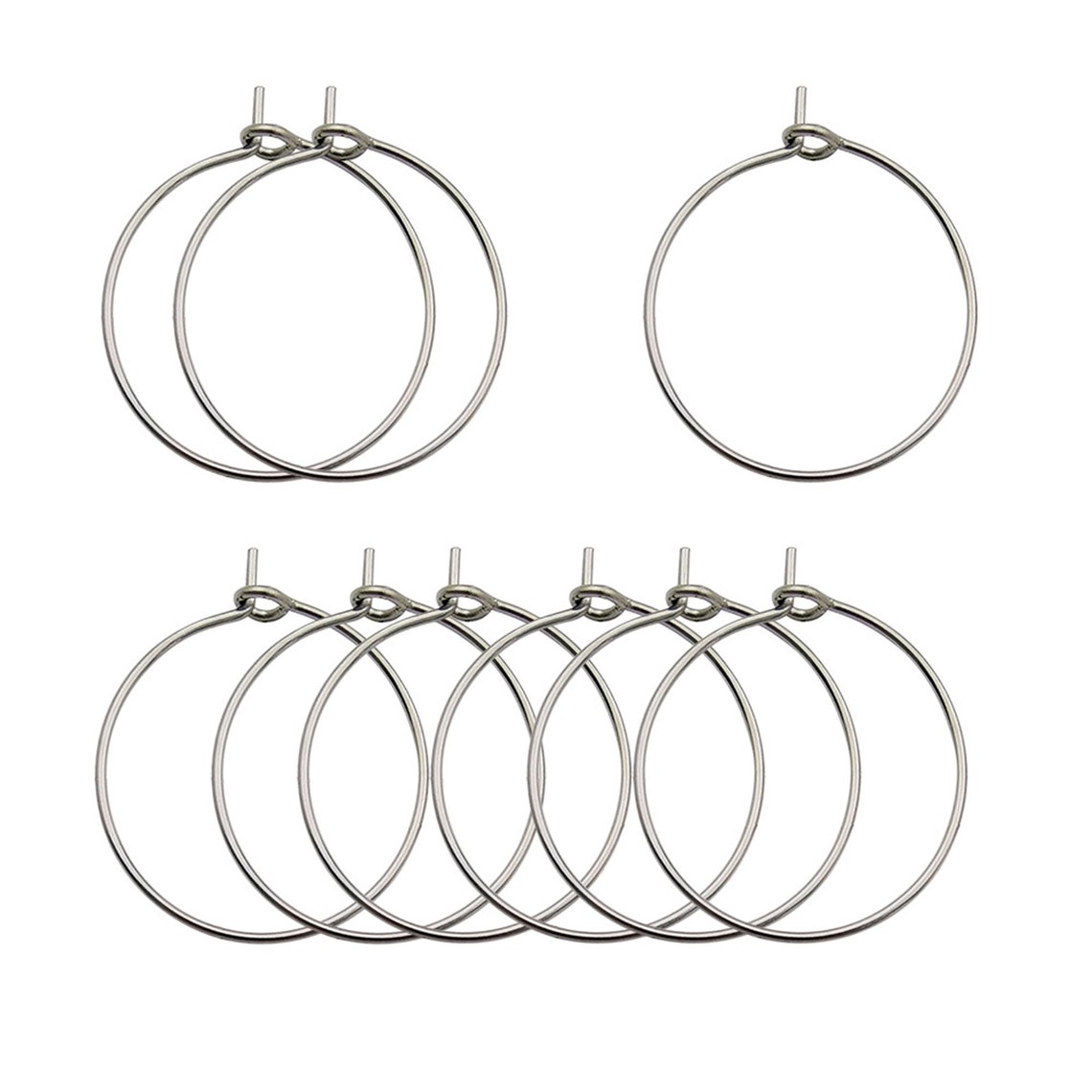 100pcs Stainless Steel Dangle Earring French Wire Hooks | Etsy