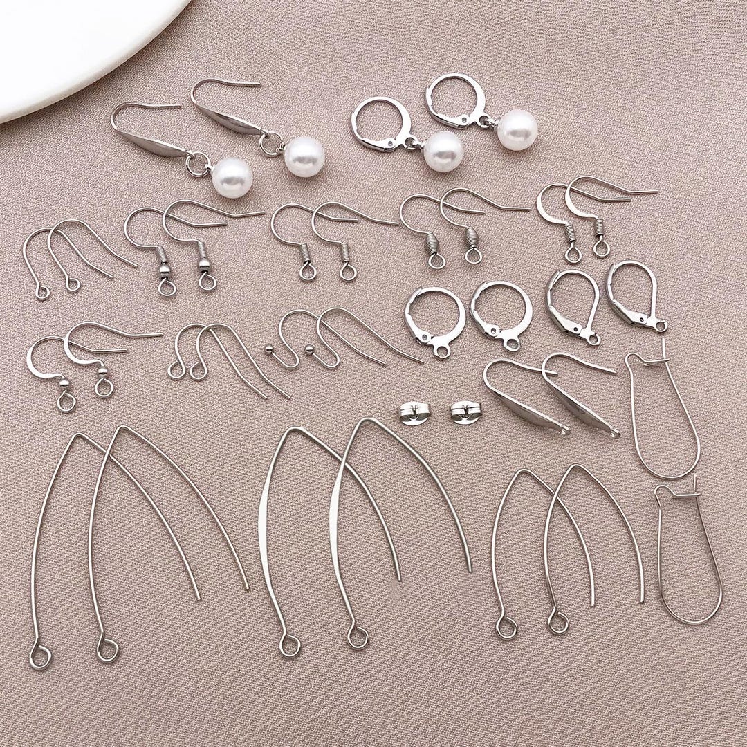 100pcs Stainless Steel Earring Hooks,french Wire Leverback Ear Wires ...
