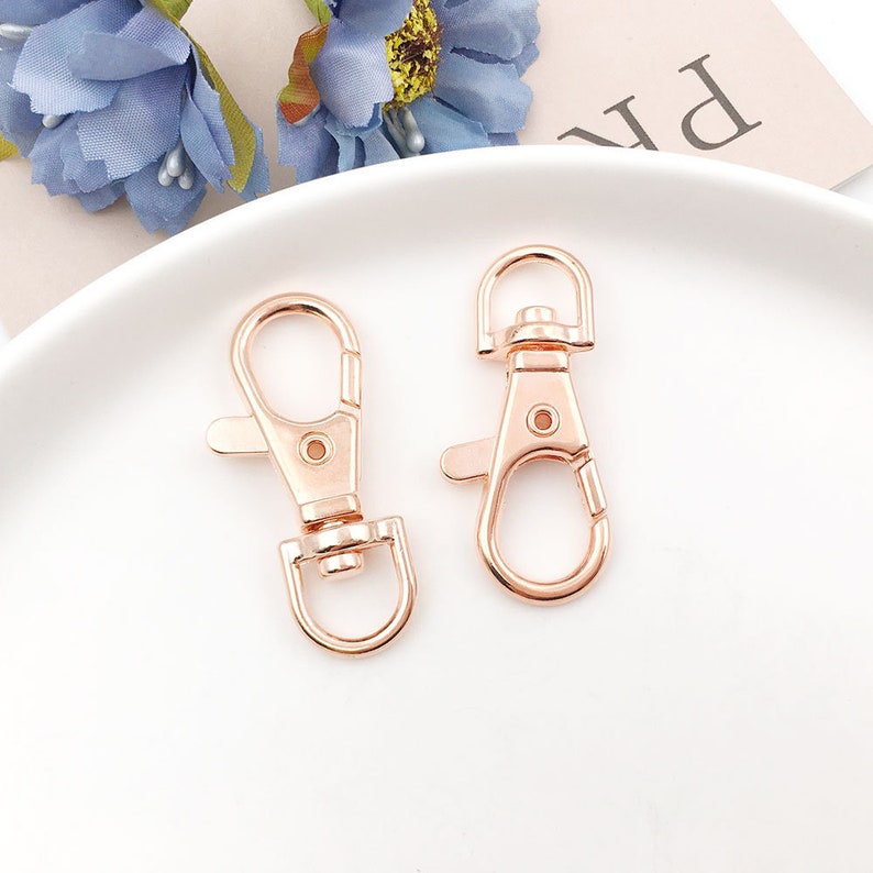 10PCS Swivel Clips Keychain Clasps Zinc Alloy Lobster Clasps Claw ...