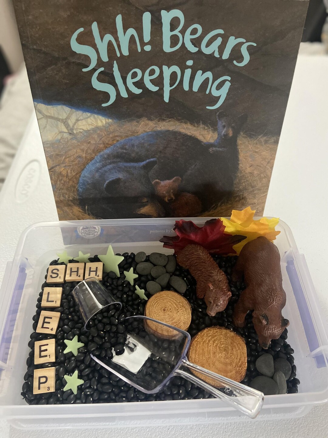 Shhh! Bears Sleeping Book and Bin - Etsy