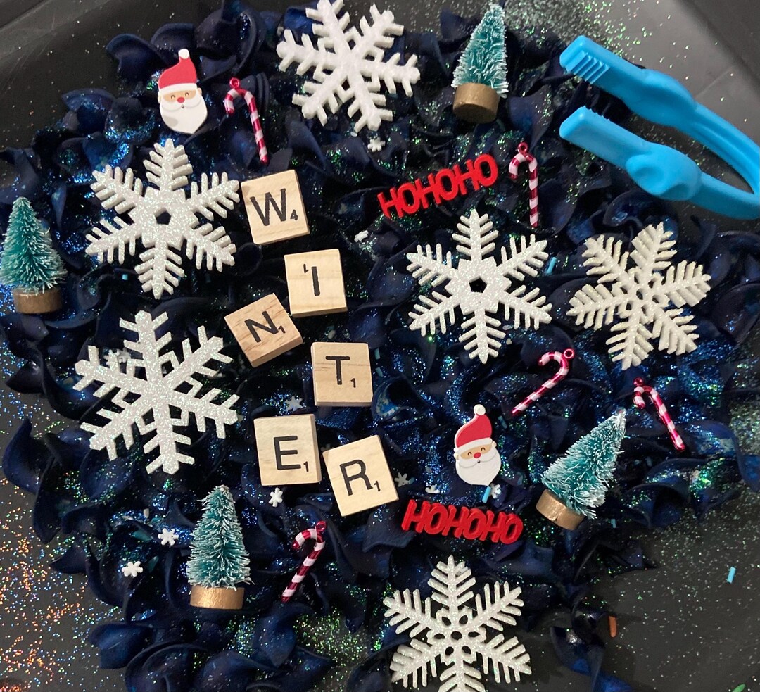 Winter Wonderland Sensory Bin Filler - Etsy