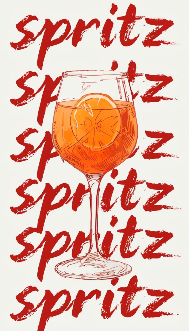 Aperol Spritz | Summer Drink | Wall Decor - Etsy