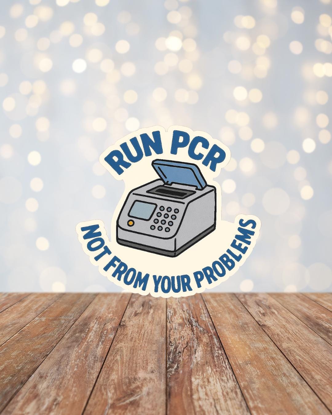 Funny Science Sticker: Run PCR - Lab Humor Vinyl Decal - Etsy