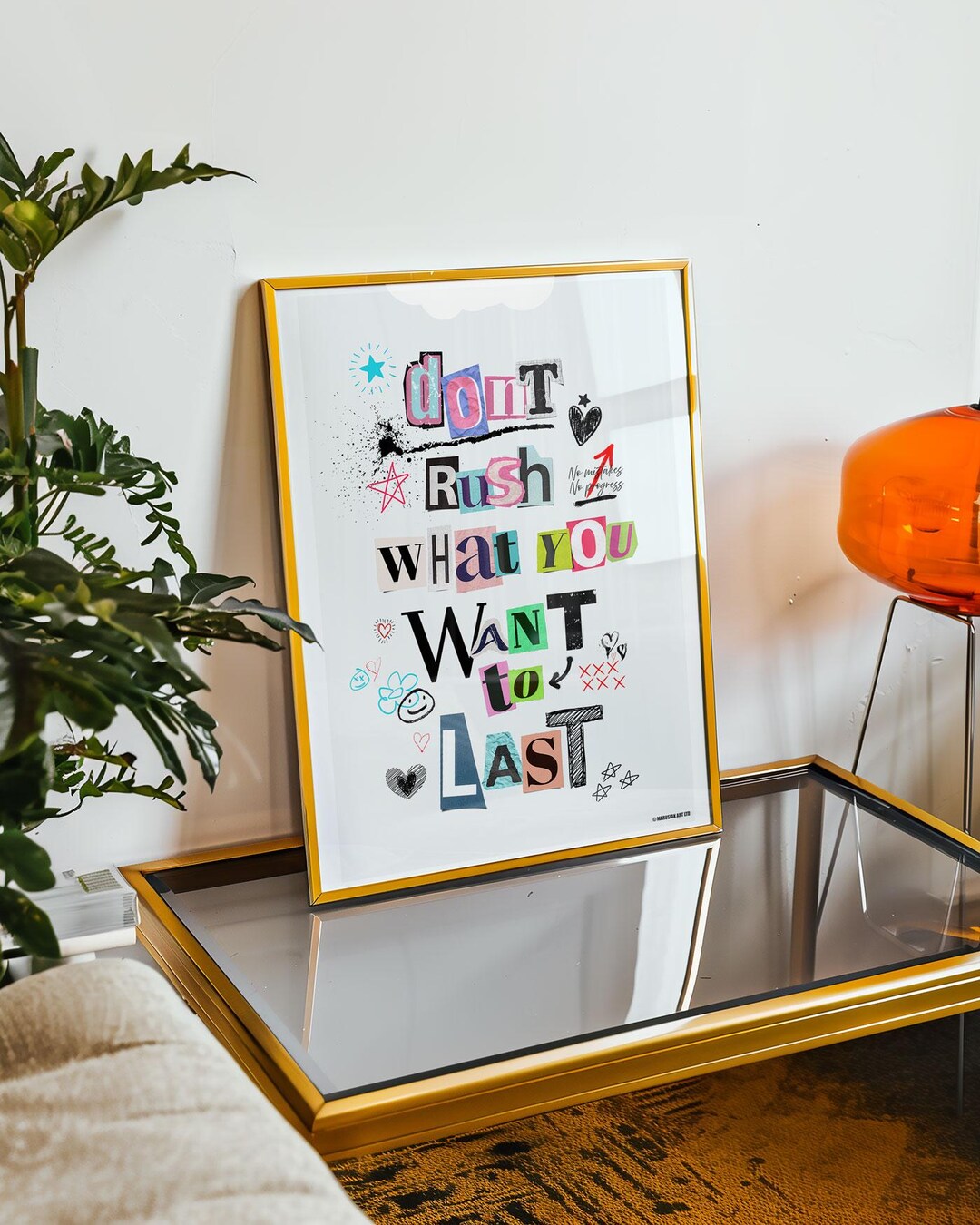 Printable Wall Art – Motivational Collage Art Print – Ransom Style ...