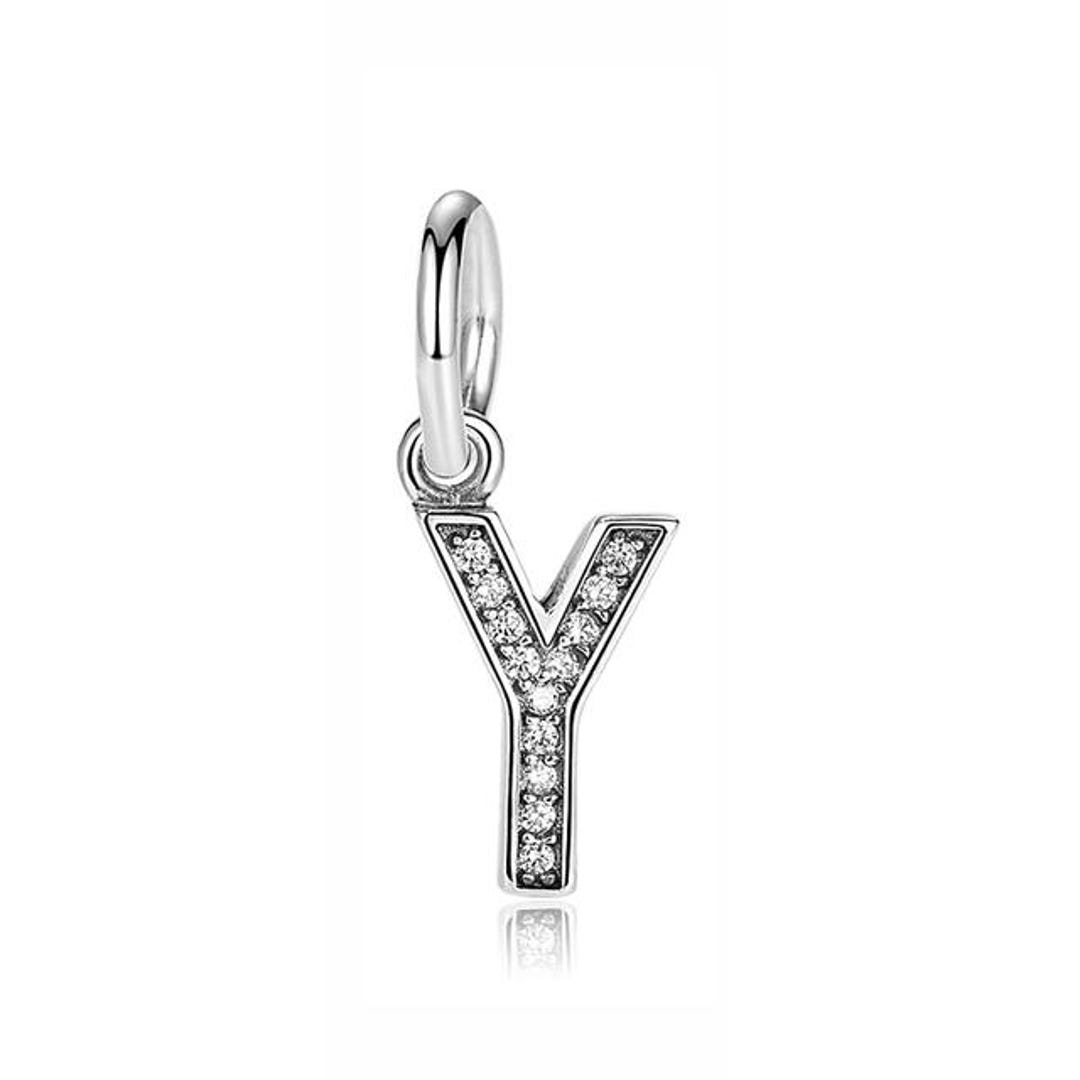Pandora Sterling Silver Letter Y Initial Dangle Charm - Etsy