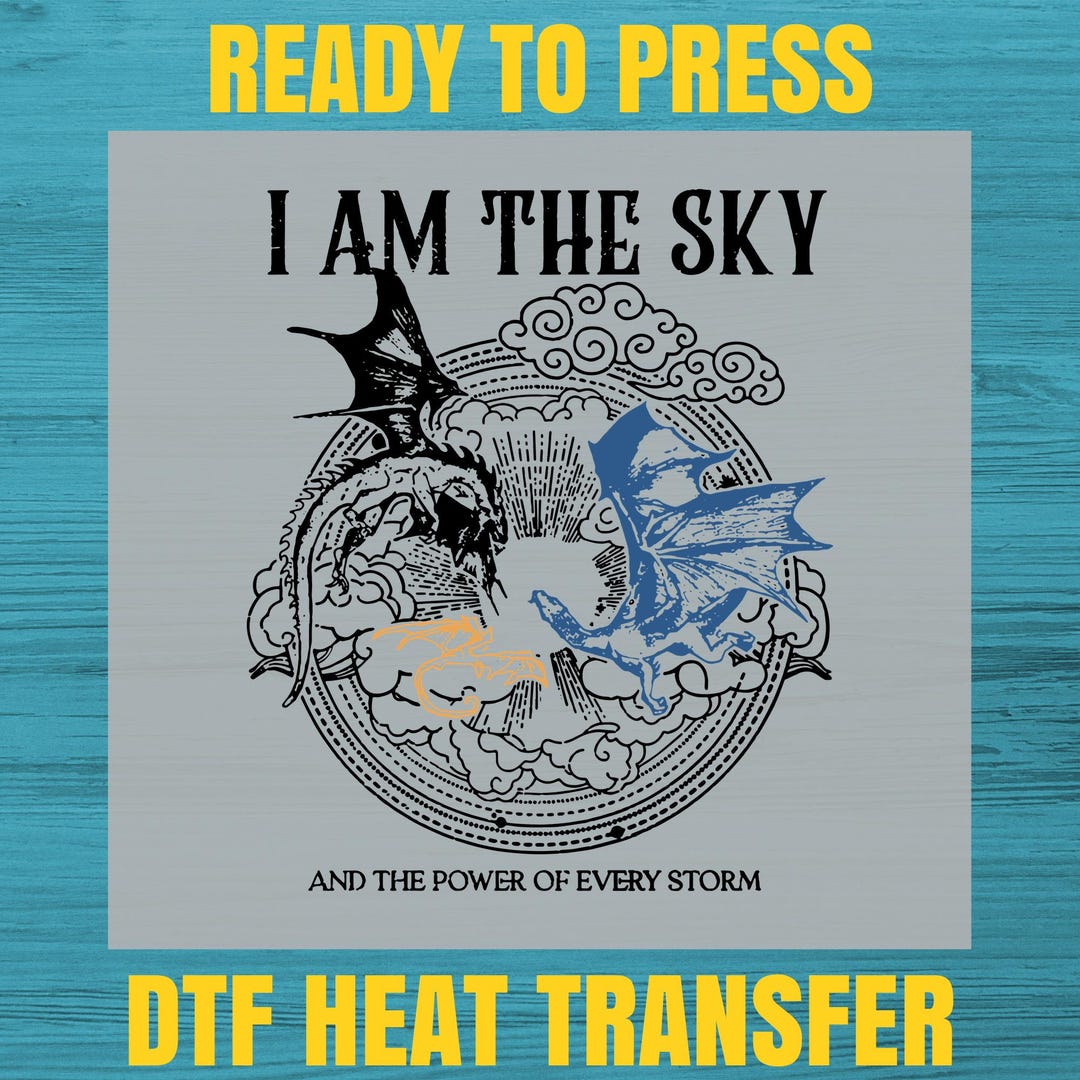 Mama & Baby Dragon DTF Transfer: Fantasy Family Apparel Iron-on - Etsy