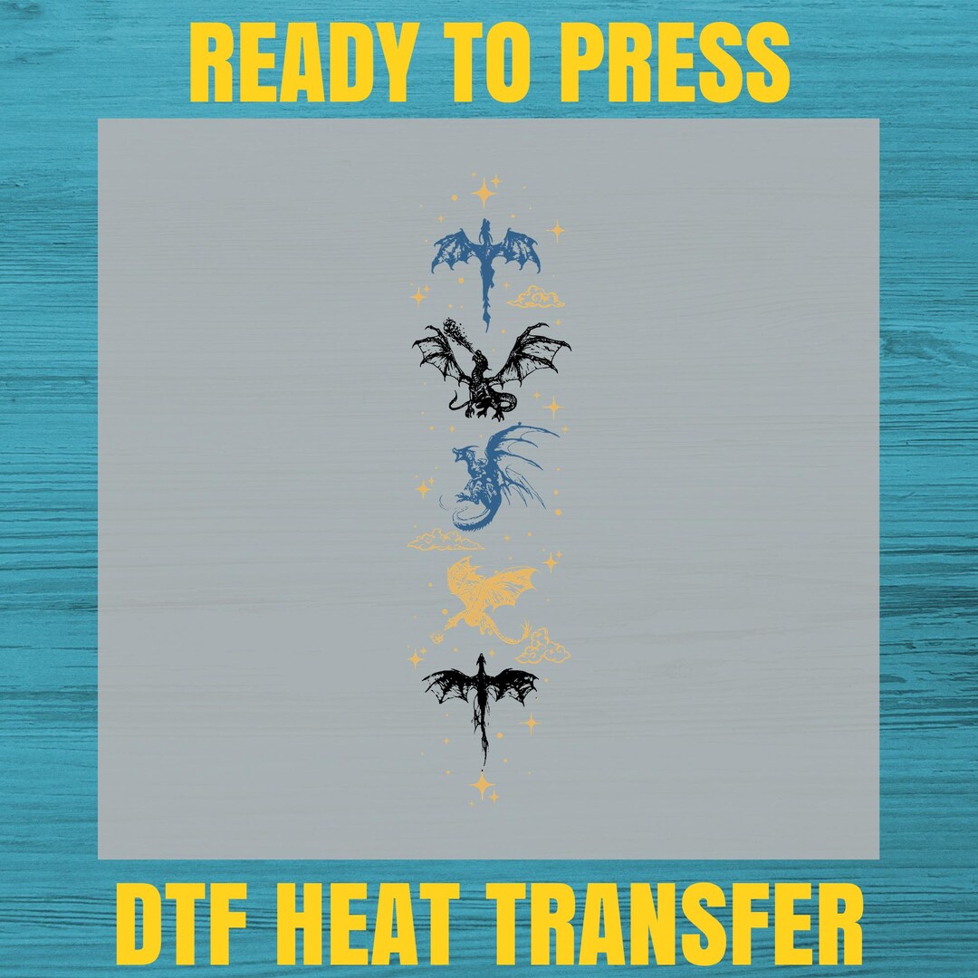 Celestial Dragon DTF Transfer: Fantasy Iron-on for T-shirts - Etsy