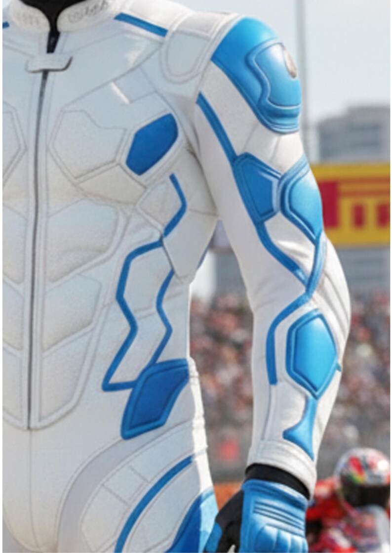 Armored Leather Motorcycle Racing Suit – Custom Made Cowhide Track ...
