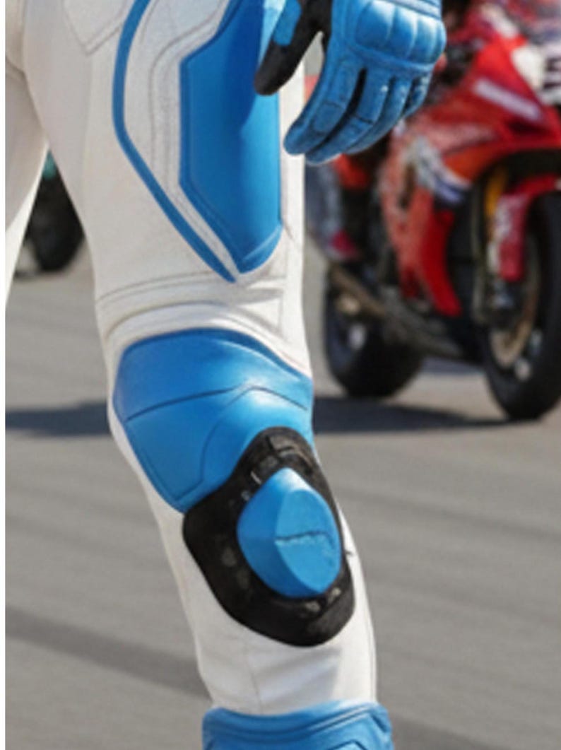 Armored Leather Motorcycle Racing Suit – Custom Made Cowhide Track ...