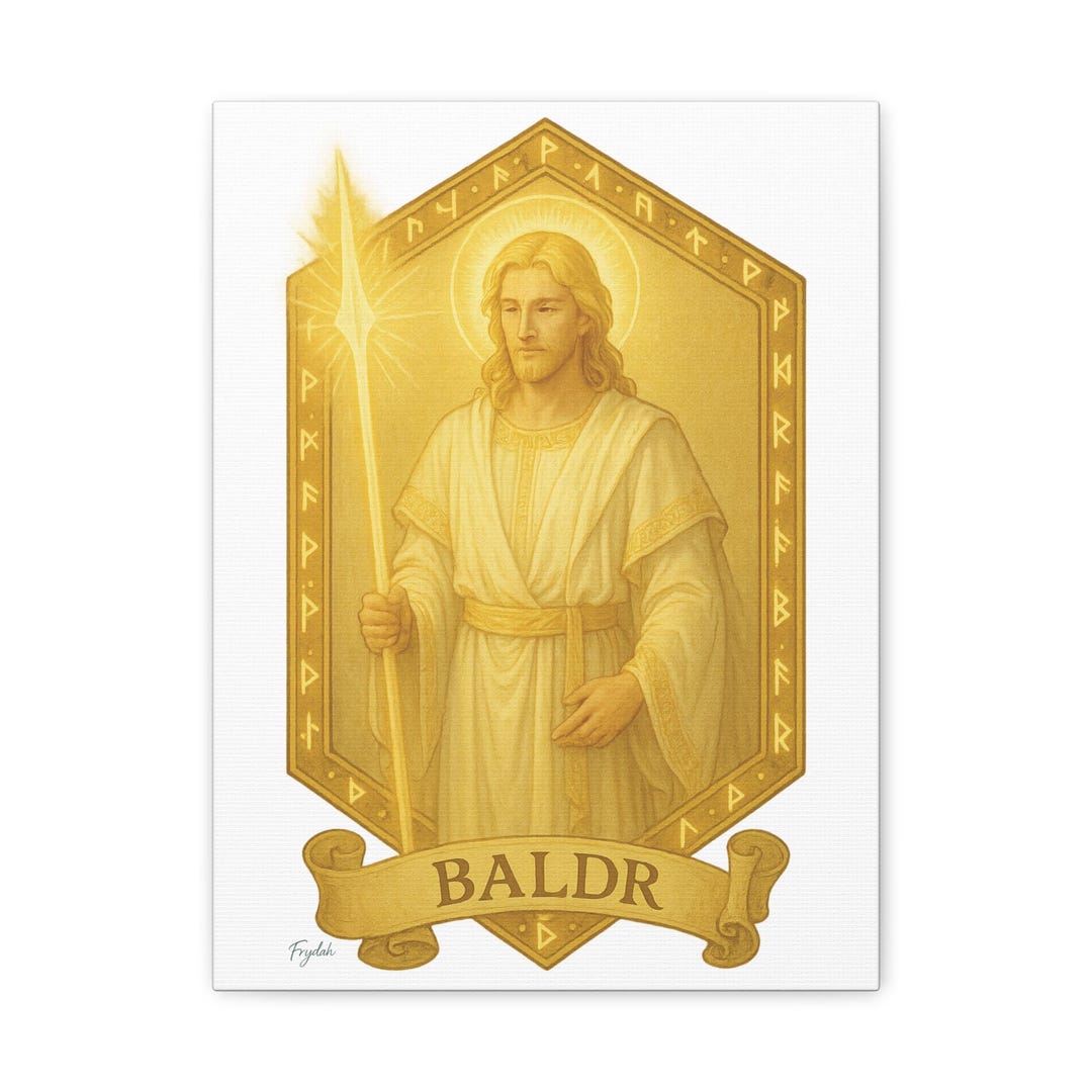 Baldr God of Light Canvas Print: Norse Mythology Wall Art - Etsy