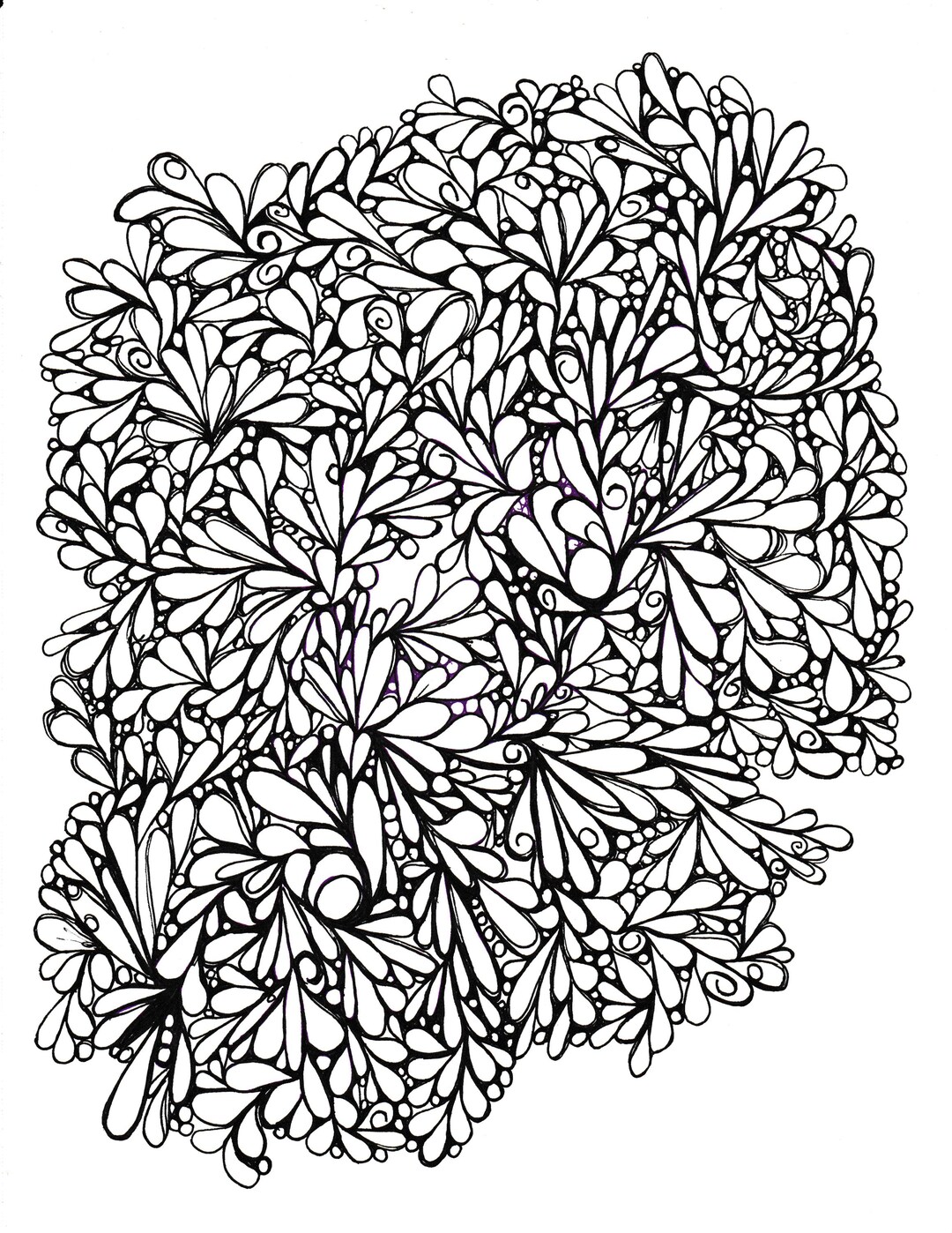 Hand-drawn Coloring Page A12 - Etsy