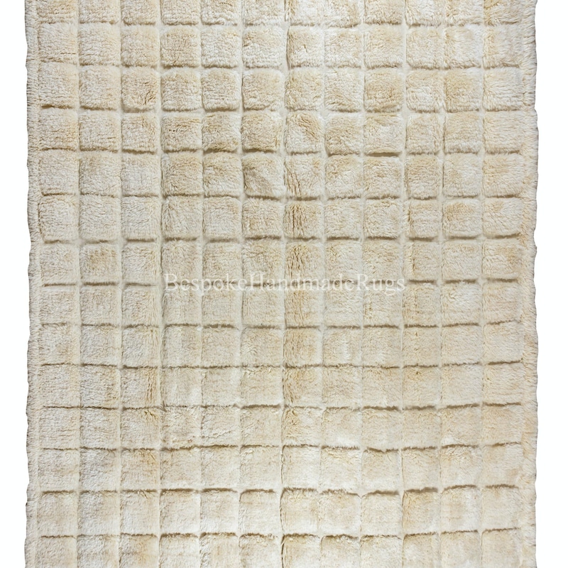 Checkered Wool Tulu Rug - Etsy
