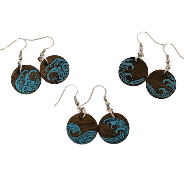 Blue Ocean Waves - Etsy