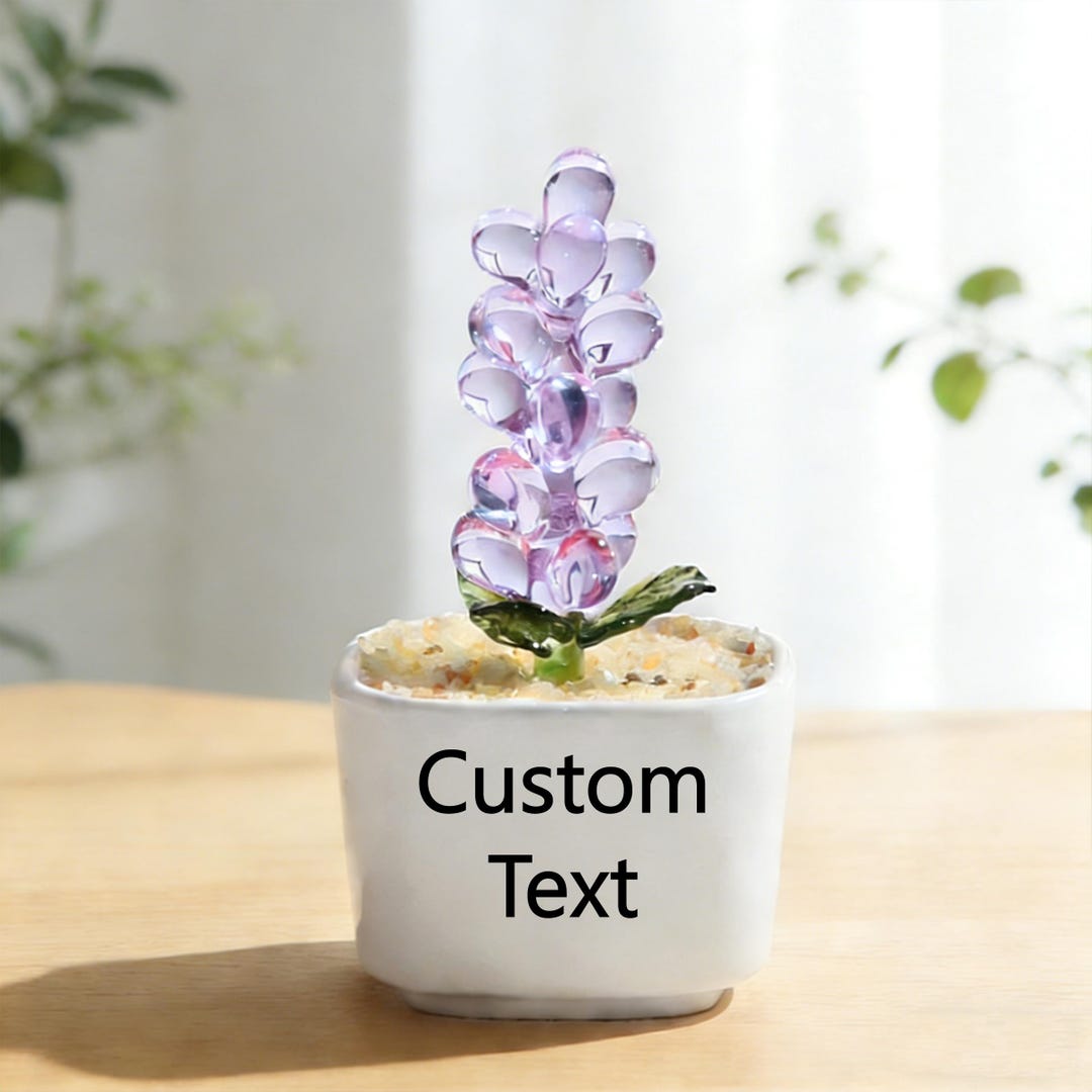 Colored Glass Succulent Plants, Customized Potted Plant Statues ...