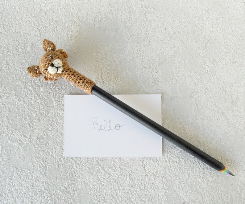Cat Pencil Topper Cute Handmade Kitty Cap for Pencils Funny | Etsy