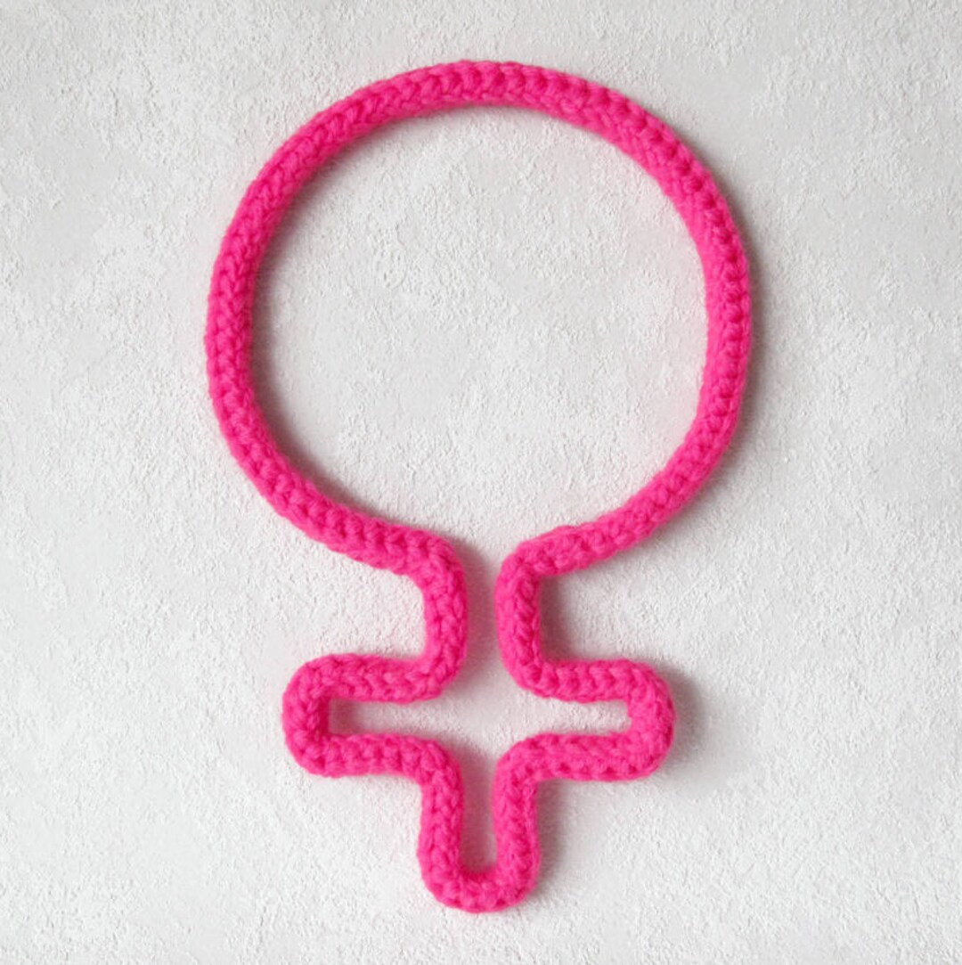 Wall Hanging Venus Symbol Neon Pink - Etsy