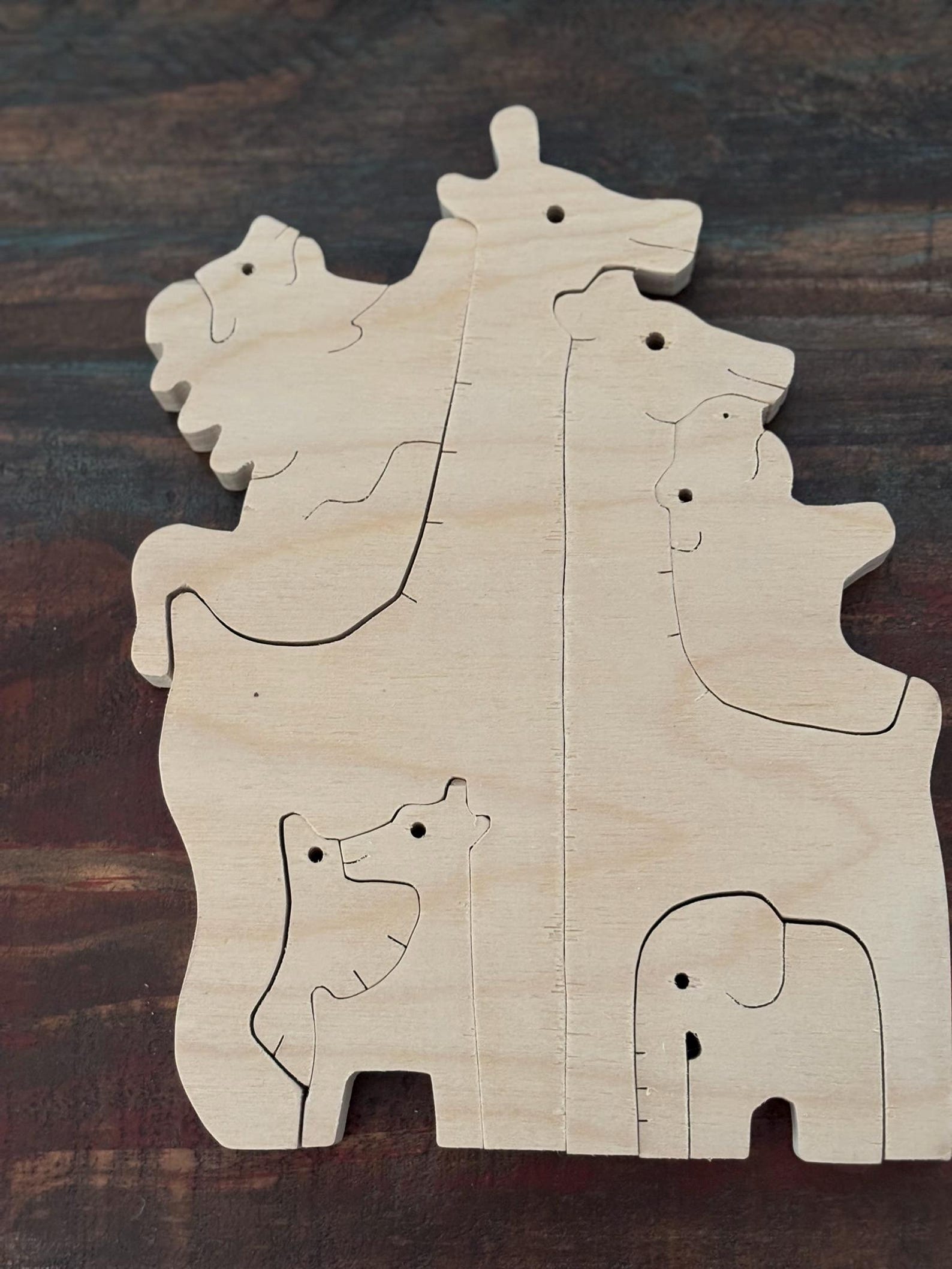 Scroll Saw Art Zoo Animals Puzzle - Etsy