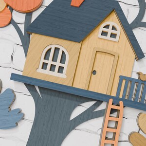3D Treehouse Laser Cut Files: Multilayer Wooden Farm Decor (digital) - Etsy