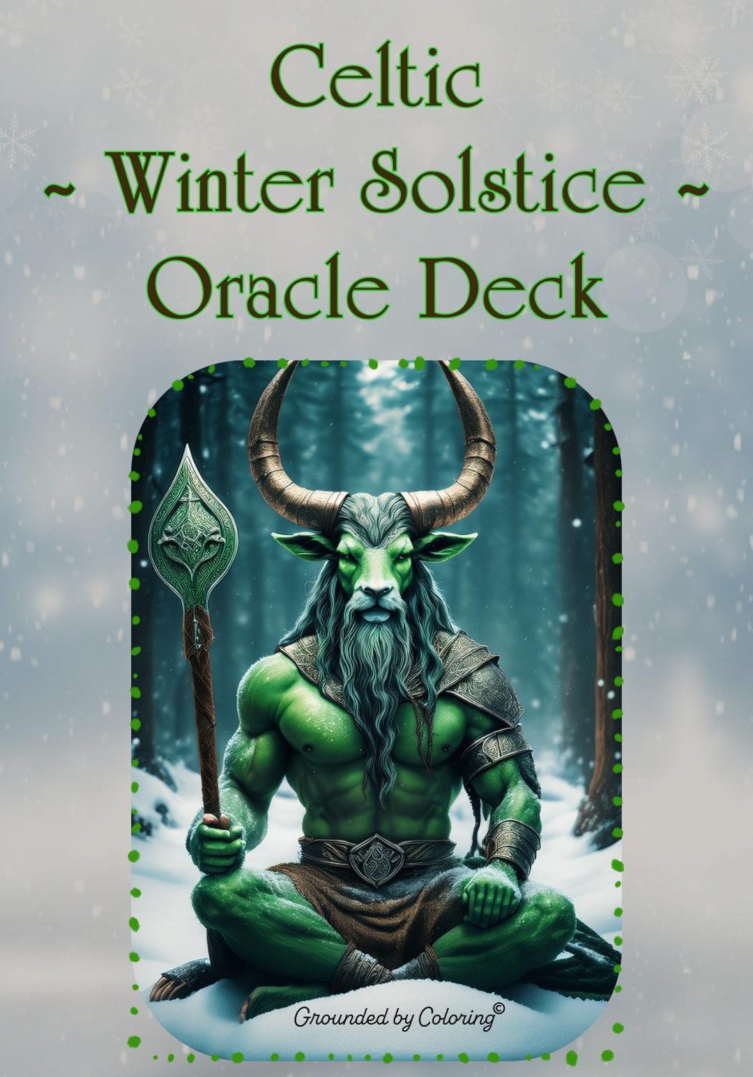 Celtic Winter Solstice Oracle Deck – Printable PDF, Pagan Ritual Cards ...