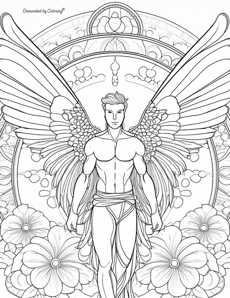 Fairy Coloring Book for Adults: Sylph Mandalas, Fantasy Art (PDF Download - Etsy