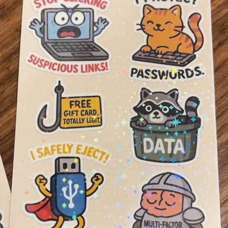 Cyber Security Sticker - Etsy