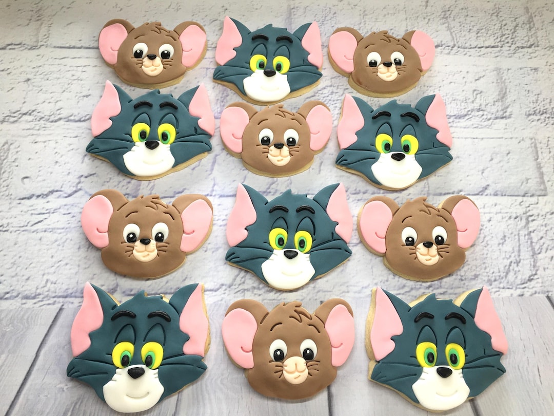 Tom & Jerry Inspired Sugar Cookies With Fondant Detail, Cartoon ...