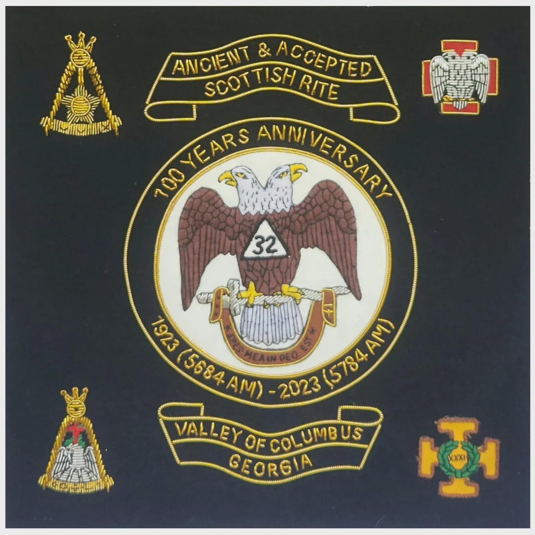 Centennial Ceremony Gift Frame GA Flag Masonic 3x5 Feet - Etsy