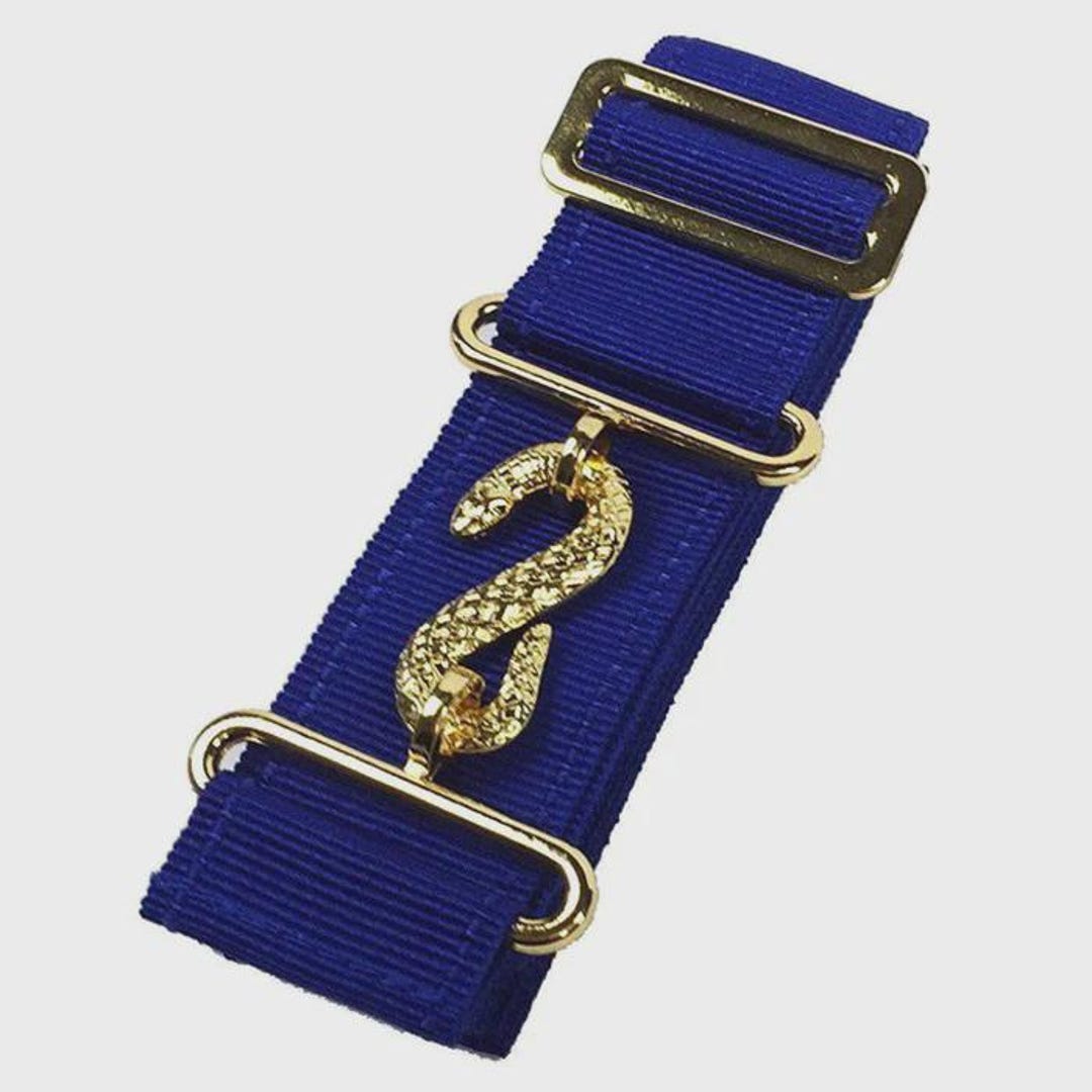 Universal Apron Belt Extender - Blue Belt With Silver/gold Clasp - Etsy