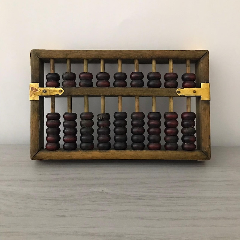 Vintage Brass Wood Abacus - Etsy