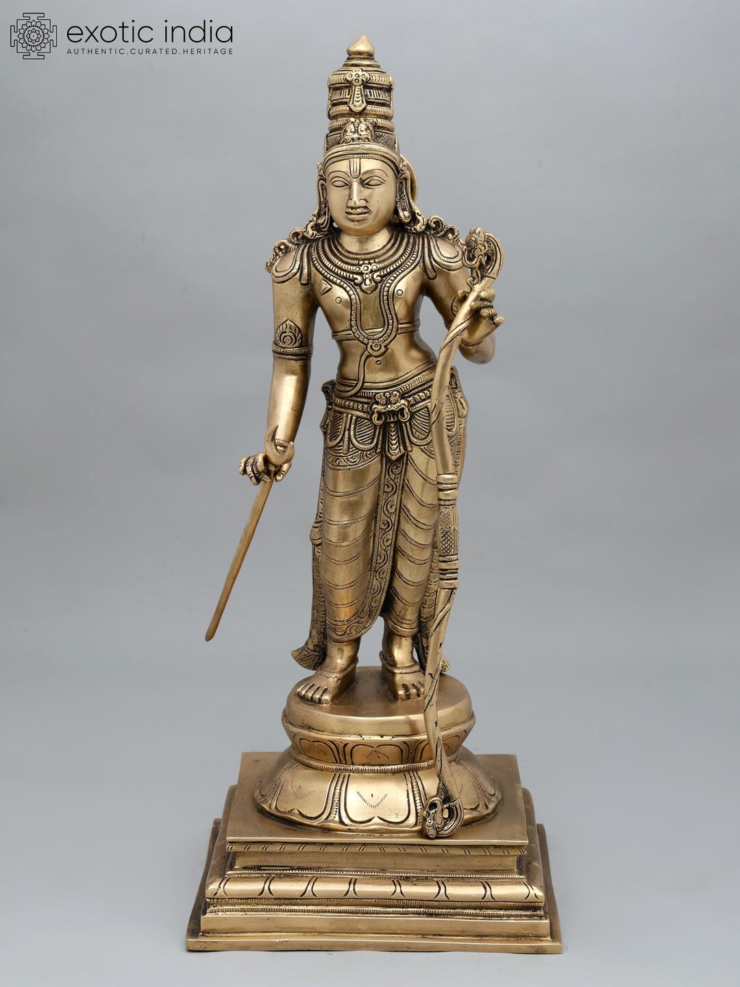 21" Standing Prabhu Shri Ram | Brass Statue - Etsy