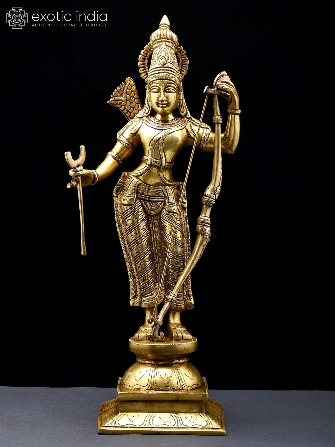 Standing Prabhu Shri Ram | Brass Statue - Etsy
