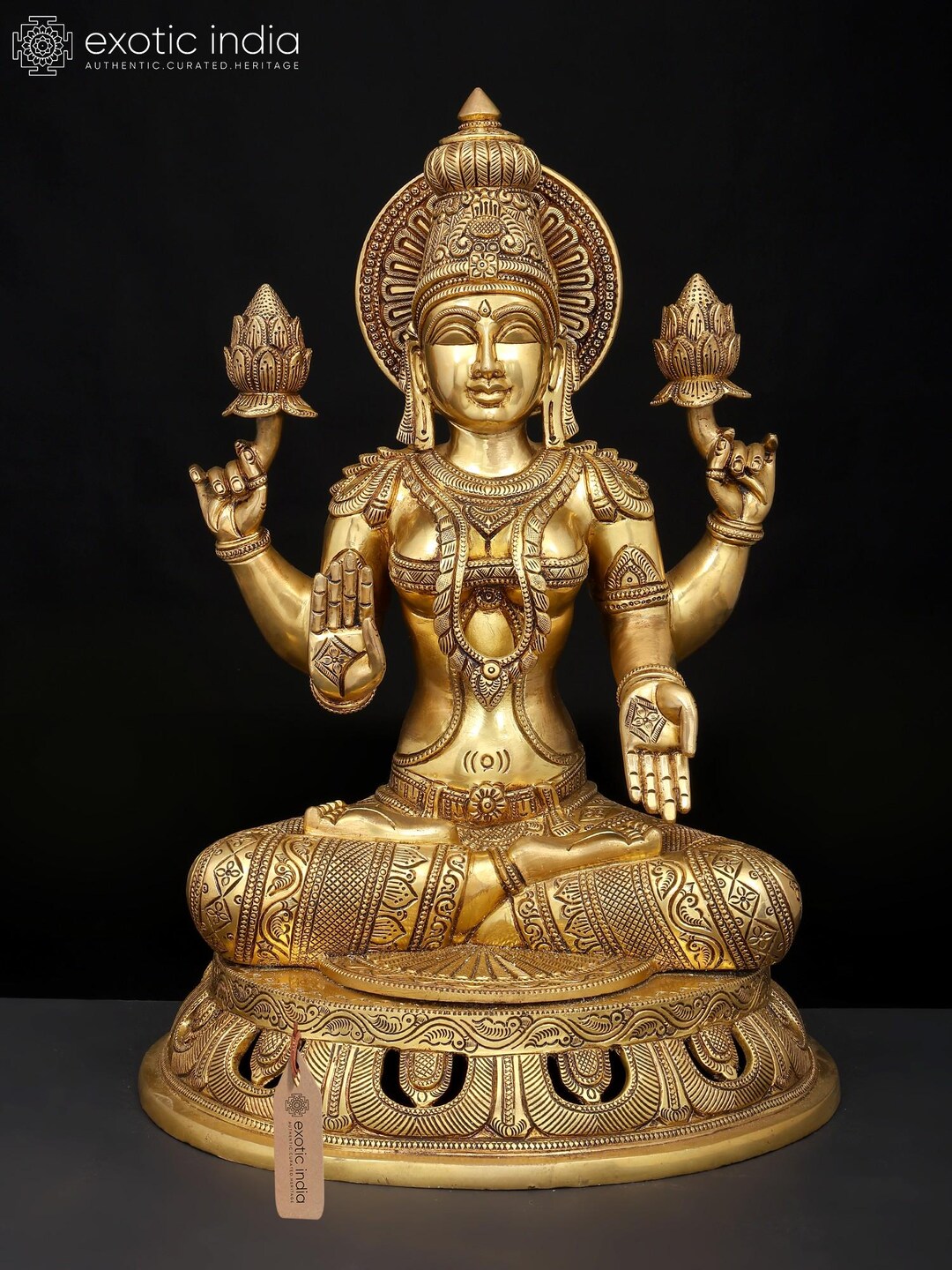 18" Four Armed Blessing Devi Lakshmi - Goddess of Wealth, Fortune, and ...