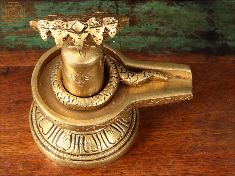 Small God Mahadev Shiva Linga Statue | Handmade Brass Idols - Etsy