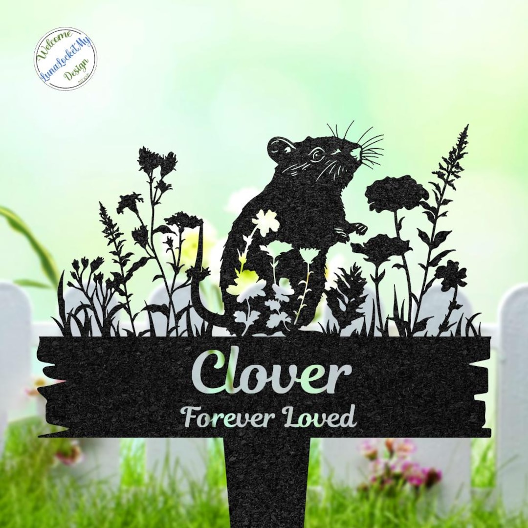 Custom Rat Memorial, Personalized Pet Grave Marker, Garden Decor - Etsy
