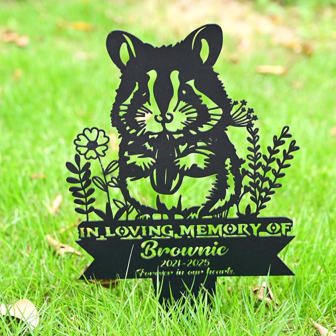 Hamster Grave Marker, Custom Hamster Memorial, Pet Loss Gift ...